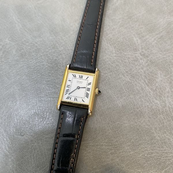 Vintage Seiko Ladies 17mm Watch Gold Tone Roman Tank 2c20-5019 0050 Great Shape | WatchCharts ...