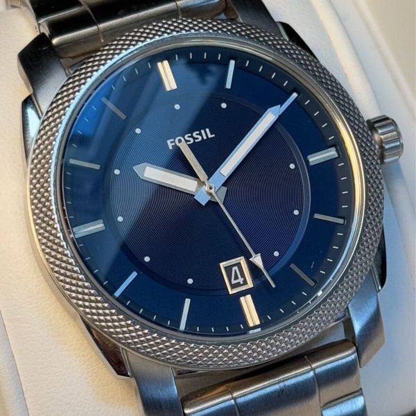 Fossil FS5340 Quartz Men's Watch Men's Watch Classic Metal Silver Date ...