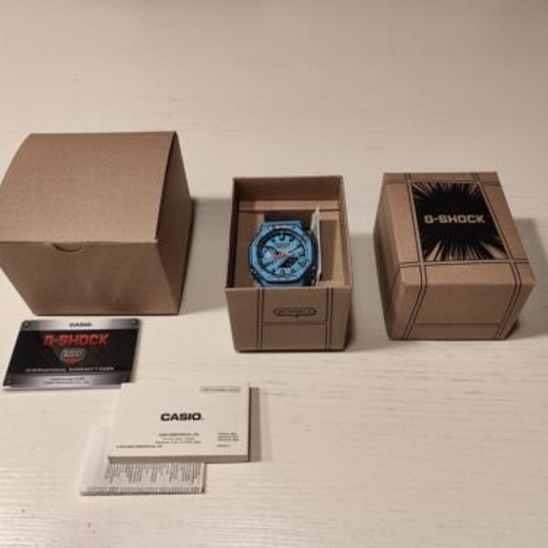 Casio G-SHOCK MANGA THEME GA-2100MNG-2AJR Men's Watch Octagon Blue 2024 ...