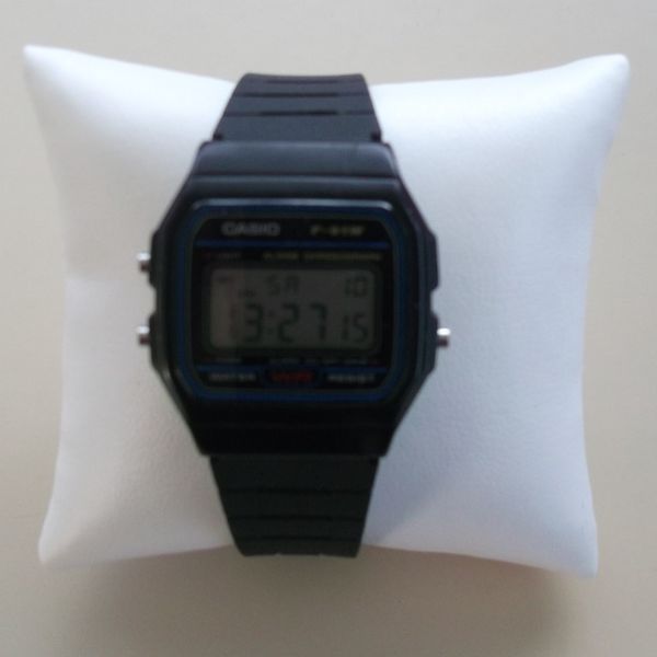 2 Casio water resist digital watches F-91W and W-26 black | WatchCharts ...