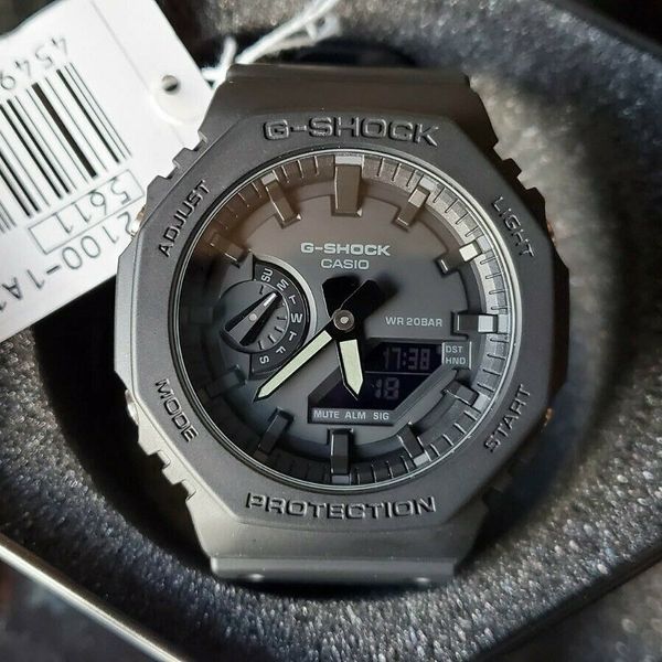 Casio G-Shock GA-2100-1A1ER “Casioak” Triple Black (Serial Number ...