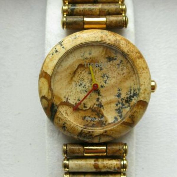 Tissot Rockwatch R150 in Jasper with matching stone band | WatchCharts ...