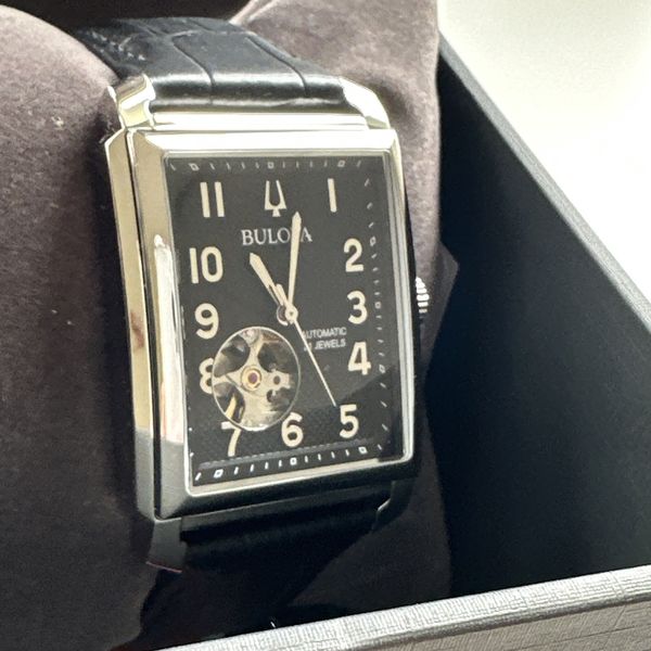 Orologio unisex Bulova Sutton automatico quadrante nero 96A269 ...