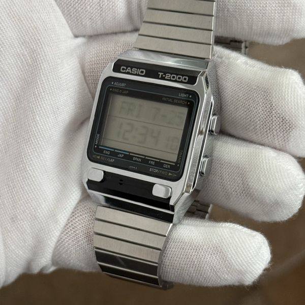 Rare Vintage Casio T-2000 Menâ s Digital Dictionary Watch JDM 1980s ...