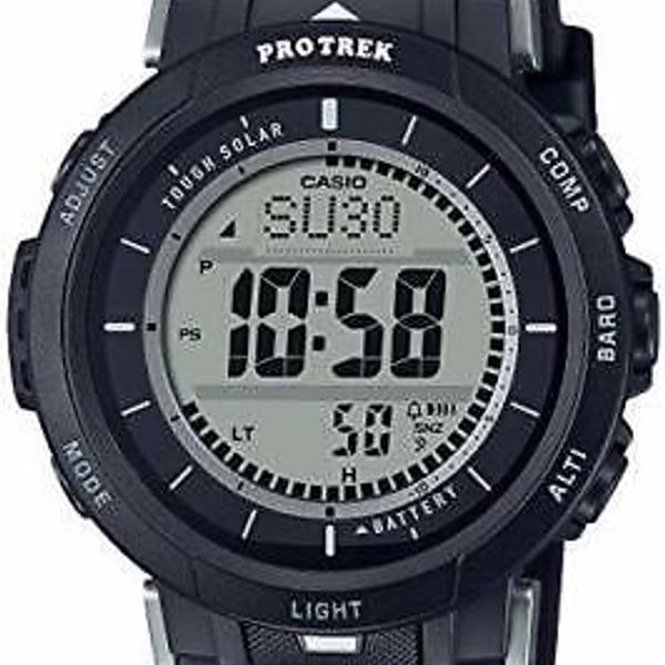 CASIO PRO TREK PRG-30-1JF Tough Solar Compass Barometer Men Watch With ...