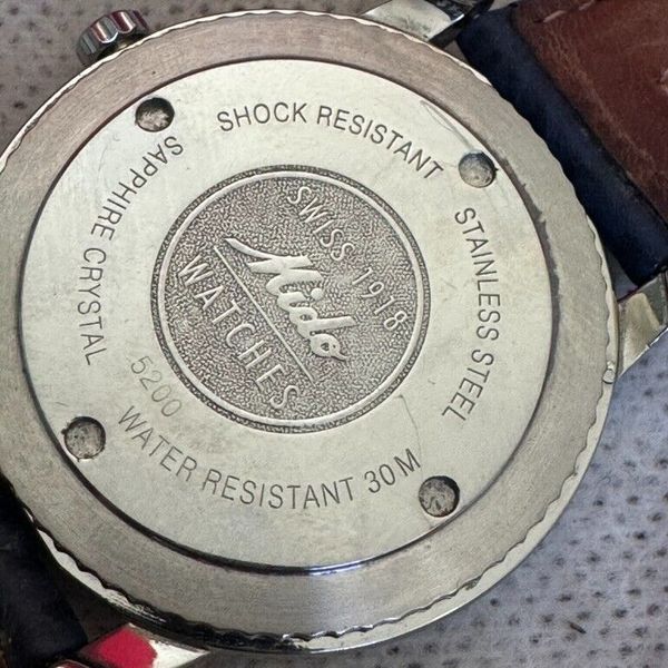 Very Fine Mido Worldtimer GMT 5200 Stainless Steel Quartz Watch ...