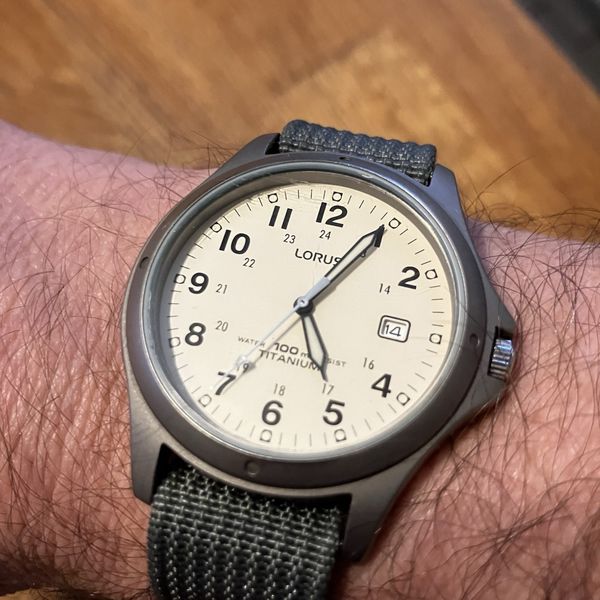 LORUS RG875CX9 Titanium Field Watch - VX32-0AK0 Seiko Movement ...
