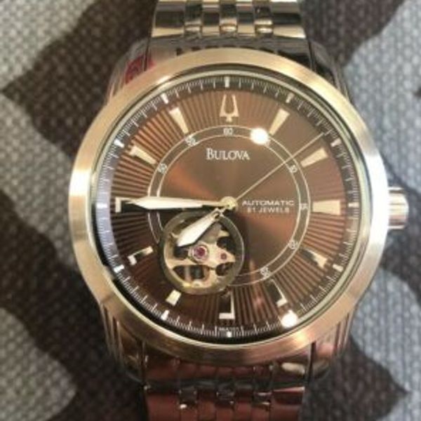 Bulova Mens Watch Automatic Ref # C877597 Stainless Steel Bracelet ...