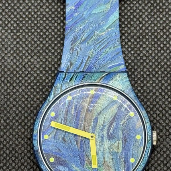ð ¥ Swatch X MoMa The Starry Night by Vincent Van Gogh SUOZ335 New ...