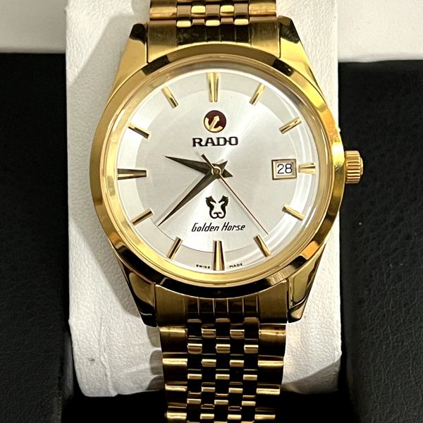 Rado Golden Horse Silver Dial Day Date Overhauled Automatic Watch 39MM ...