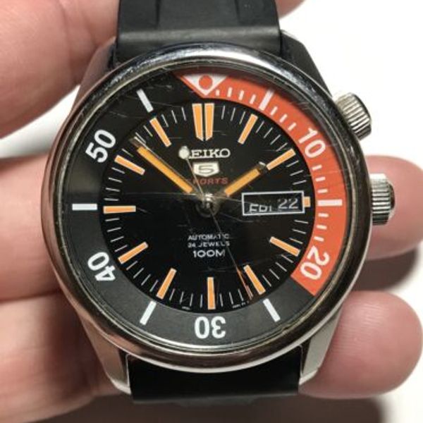 Seiko 4R36-06C0 Internal Pepsi Bezel 24j Automatic Divers 100M ...