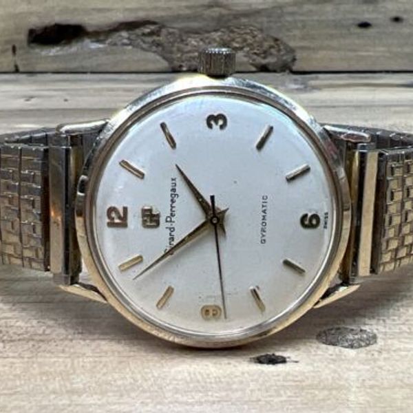 1960s girard perregaux 14k Gold gyromatic Automatic 33mm Mensa Watch ...