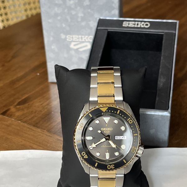 SEIKO 5 Automatic SPORTS Two-Tone Stainless Steel Men's Watch SRPK22 ...