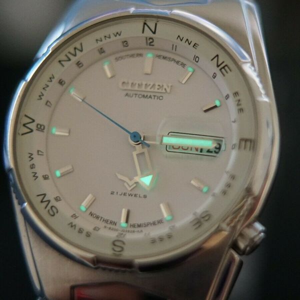 Citizen Automatic RARE Watch 8200-S83201-CST 21 Jewels Japanese Date ...