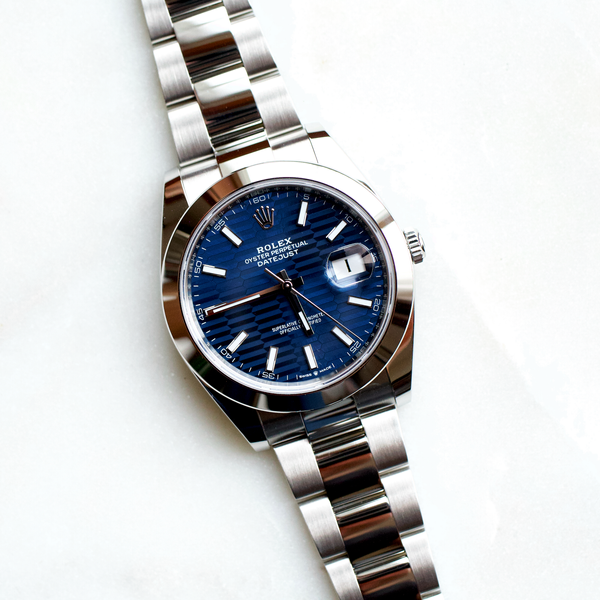 [WTS] BNIB Rolex Discontinued “Blue Wave” Jubilee Motif Datejust 41 ...