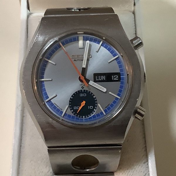 VINTAGE 1970â S SEIKO RALLY 6139-8029 AUTOMATIC CHRONOGRAPH WATCH ...
