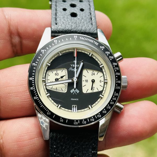Yema Rallygraf Reverse Panda Meca Quartz | WatchCharts Marketplace