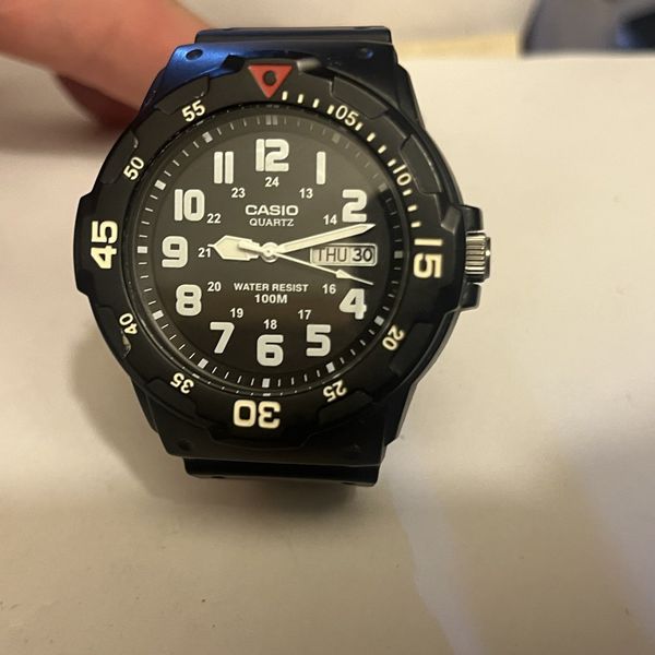 CASIO 100M QUARTZ DIVERS-MRW-200H-PLASTIC CASE-24 HOUR DIAL-IN F.W.O ...