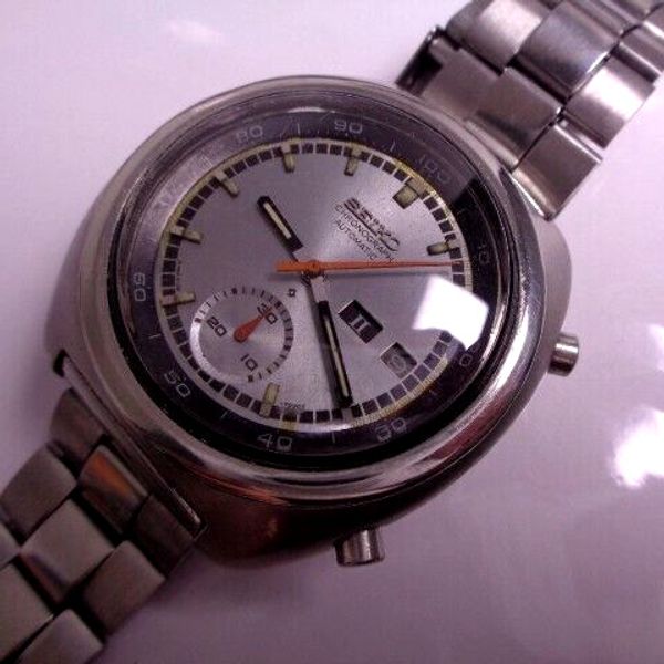 Seiko Chronograph Mens Watch Day/Date 6139-7002 Original Fair Dial Sn ...