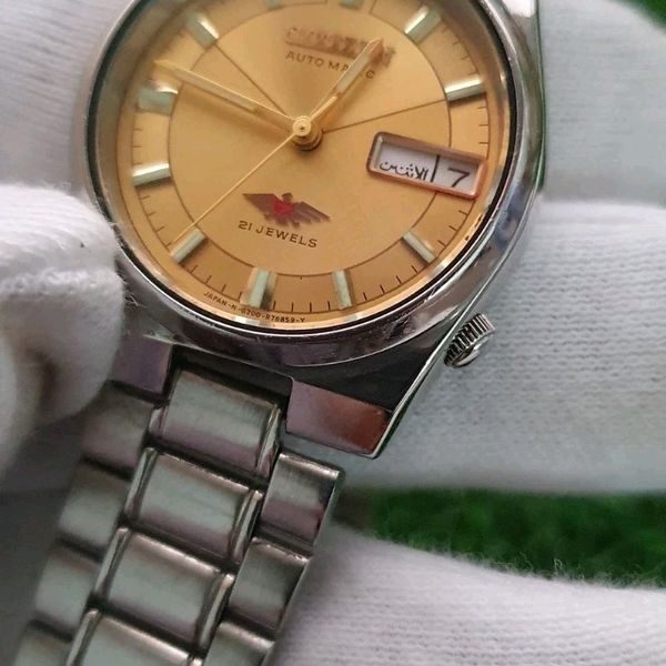 Vintage Citizen Automatic 21Jewels Stainless Steel Wristwatch Yellow ...