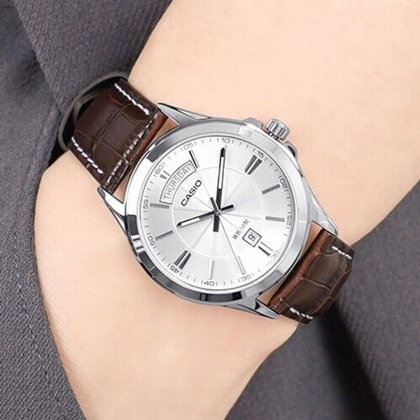 CASIO Analog Leather Strap Quartz MTP-1381L-7AVDF Men Watch Original New | WatchCharts Marketplace