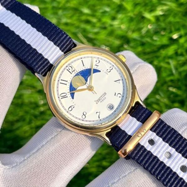 Vintage Citizen Vega Junction Moon Phase Japan Made Men Quartz Watch ...