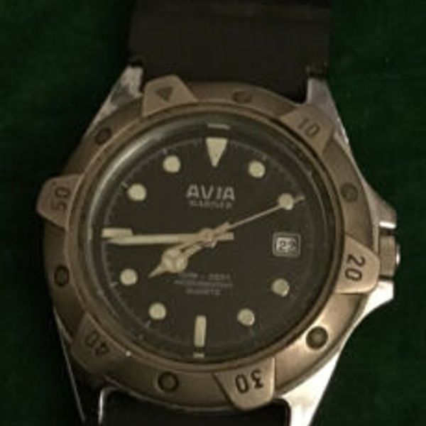 Vintage Avia Mariner Mens Diver Type Watch Nice Look Working With Date ...