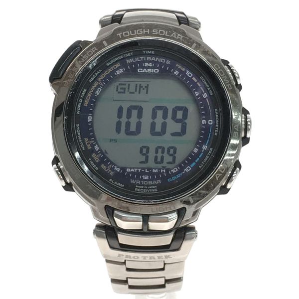 [Used] CASIO Solar Watch ・ PROTREK / PRX-2000T-7JF / Digital / Silver ...