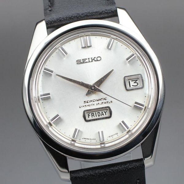 [MINT] Vintage 1966 Seiko Seikomatic Diashock 6206-8130 Auto Dey/Date ...