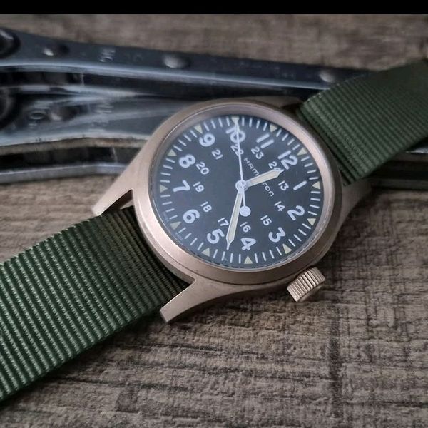Stunning Hamilton Khaki Field Mechanical Bronze | WatchCharts Marketplace