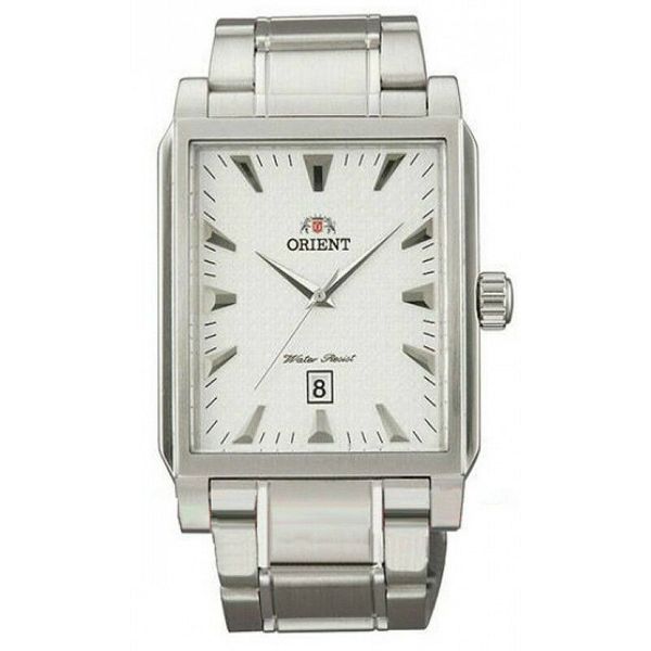 ORIENT MEN Quartz Watch 50m Retangular Dial Stainless Steel FUNDR001W0 ...