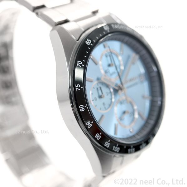 SEIKO Spirit SBTR029 Light Blue Stainless Chronograph Men`s Watch New ...