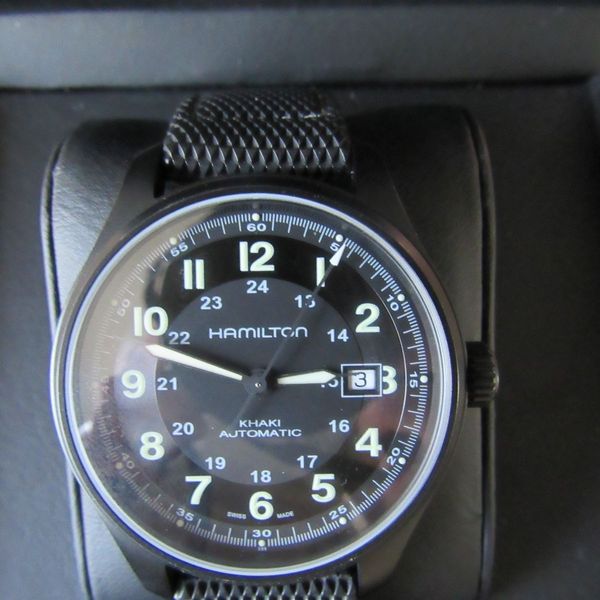 Hamilton Khaki Field Automatic Titanium PVD $550 | WatchCharts Marketplace