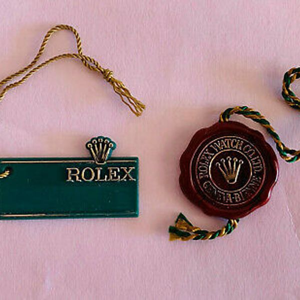 Vintage Rolex green and red seal Hang Tags - 5513 1680 1675 6263 6265 ...