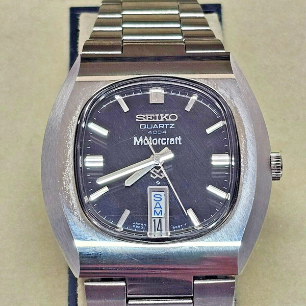 Seiko Sq 4004 0903-5059 Black Dial Mens Vintage 1970s Watch Early ...