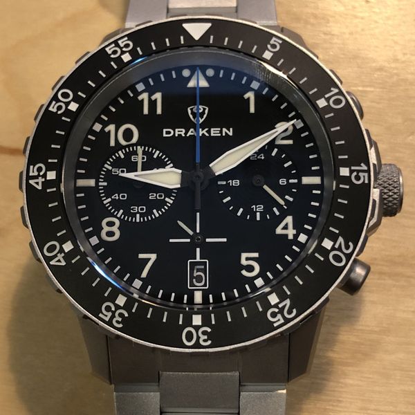 [$299 USD] Draken Kruger Chronograph – black | WatchCharts