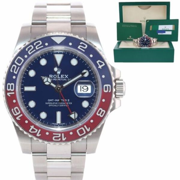 Copy of 2020 RSC PAPERS Rolex GMT-Master II Pepsi 18K White Gold Blue ...