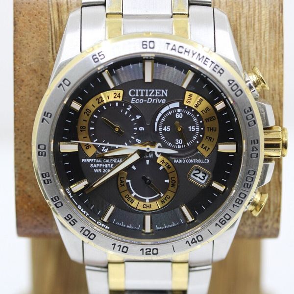 Citizen Eco-Drive 42mm Dial Radio Controlled Chronograph Watch E650 ...