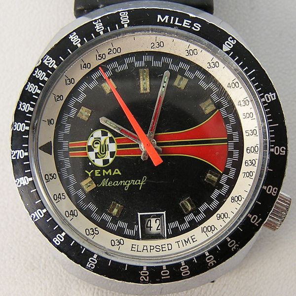 38mm Vintage Le Jour Yema Meangraf Rally Racing Sport Mechanical France ...