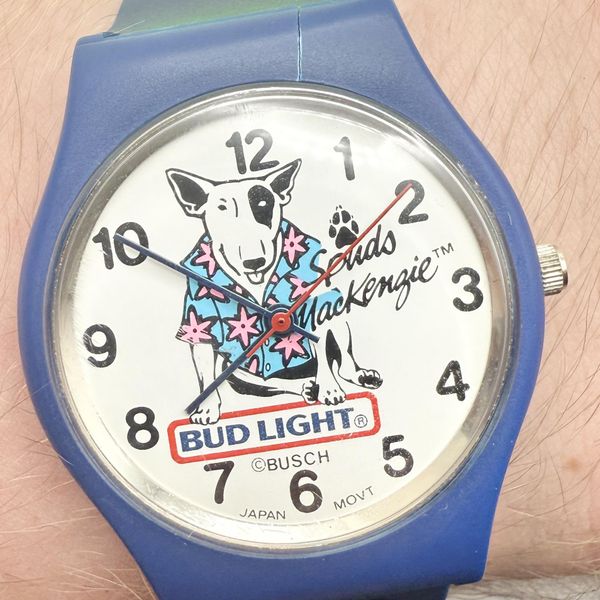[WTS] Vintage 1980s Budweiser Spuds Mackenzie Advertising Watch NEW ...
