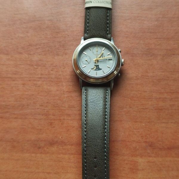 Bulova Titanium Moon Phase Automatic Chronograph Valjoux 7758 Date ...