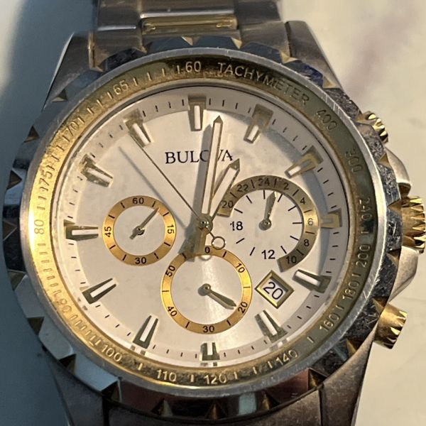 Bulova Marine Star 98B014 White Dial Men's (Quartz)Watch WR100m New ...
