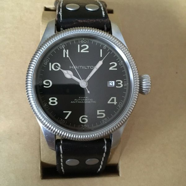 RARE Hamilton Khaki Harrison Ford Team Earth Automatic watch excellent ...