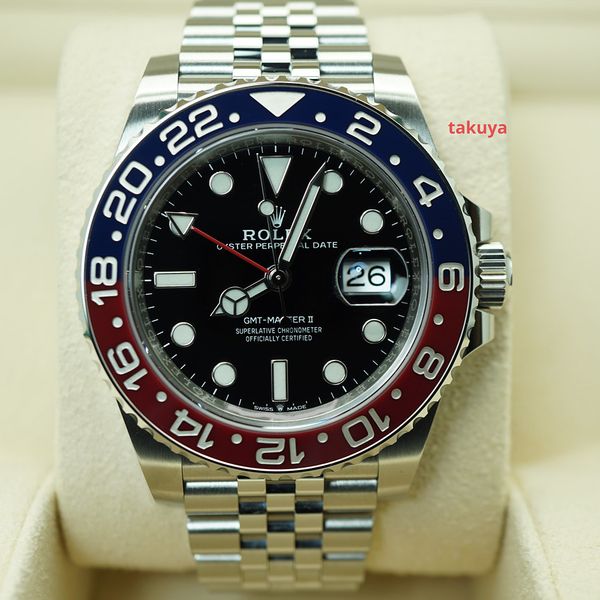 FSOT:Rolex 126710BLRO PEPSI GMT MASTER II RED BLUE BEZEL JUBILEE 2020 ...