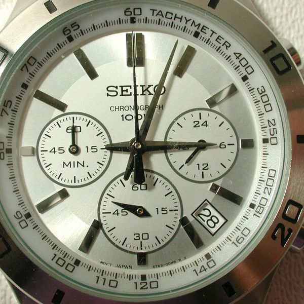 Nice Seiko Chronograph 6T63-00H8 Analog Men's Watch, New Seiko ...