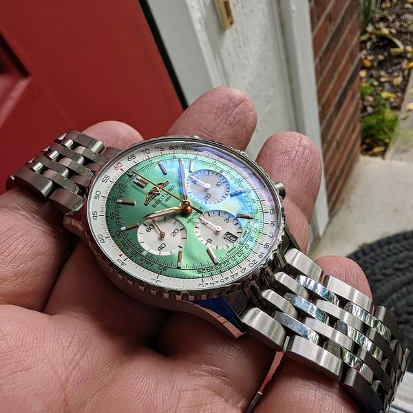 [WTS] Breitling Navitimer B01 Chronograph Mint Green 41mm | WatchCharts