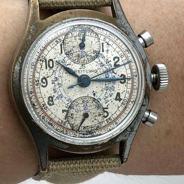1940's Breitling Chronograph Telemeter Military WW2 Venus 170 Fully ...