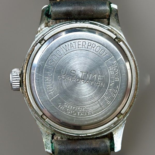 Vintage Gold Accents Timex Waterproof Men's Watch US Time Corp. WORKS ...