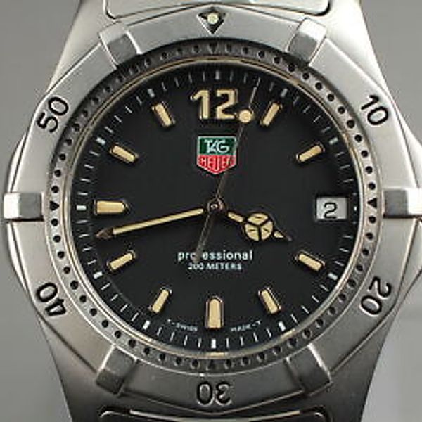 [N MINT] Tag Heuer 2000 Professional Date WK1110-1 Quartz Men's Watch From JAPAN | WatchCharts ...