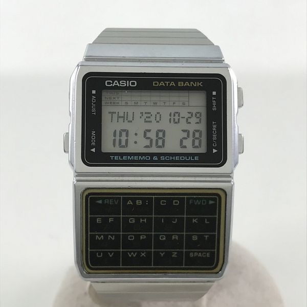 [Used] CASIO Quartz watch ・ DATE BANK / Digital / Stainless steel / GRY ...